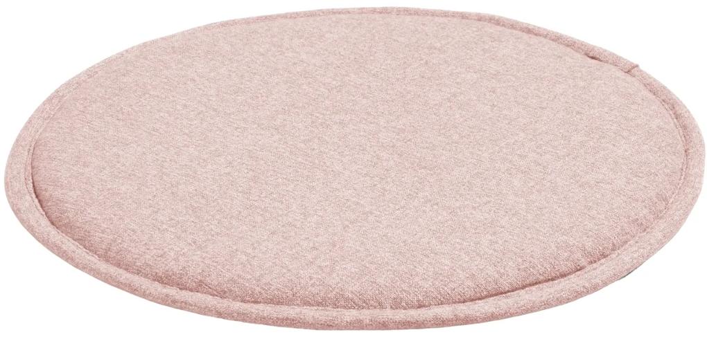 Růžový látkový podsedák Kave Home Silke 35 cm