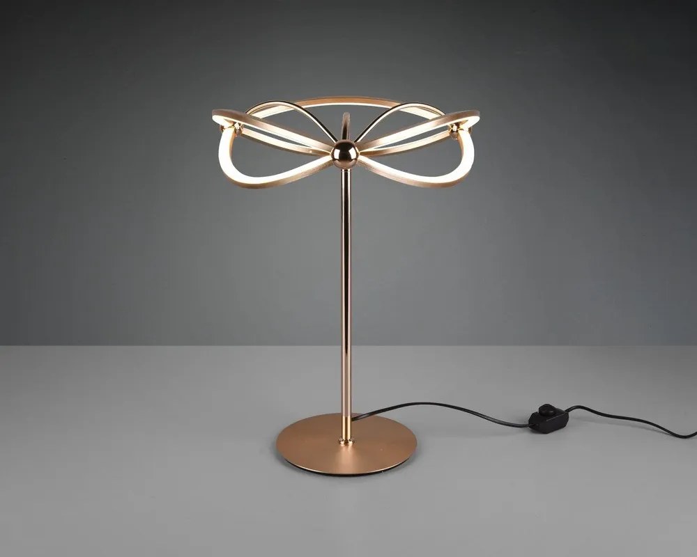 LED stmívatelná stolní lampa v mosazné barvě (výška 50 cm) Charivari – Trio