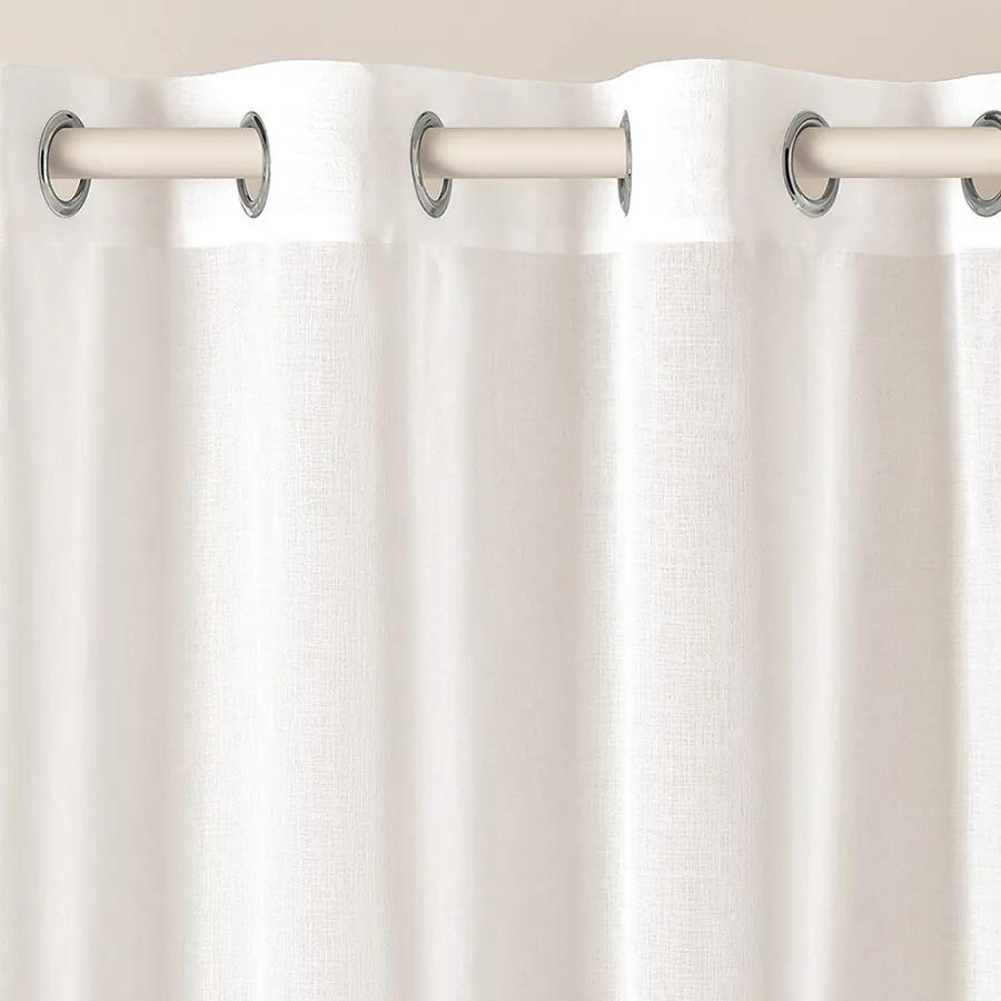Room99 Záclona na kroužcích Novelia Barva: Bílá, Velikost: 300 x 230 cm