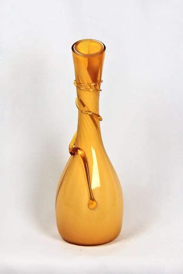 Levné-garnýže.cz - Váza designová Ornament  oranžová 40 cm
