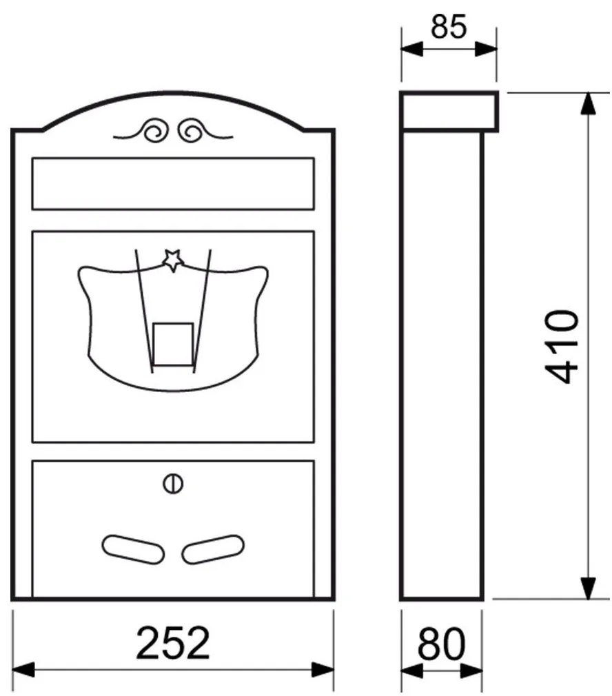 Richter Czech Poštovní schránka BK.301.SP stříbrná