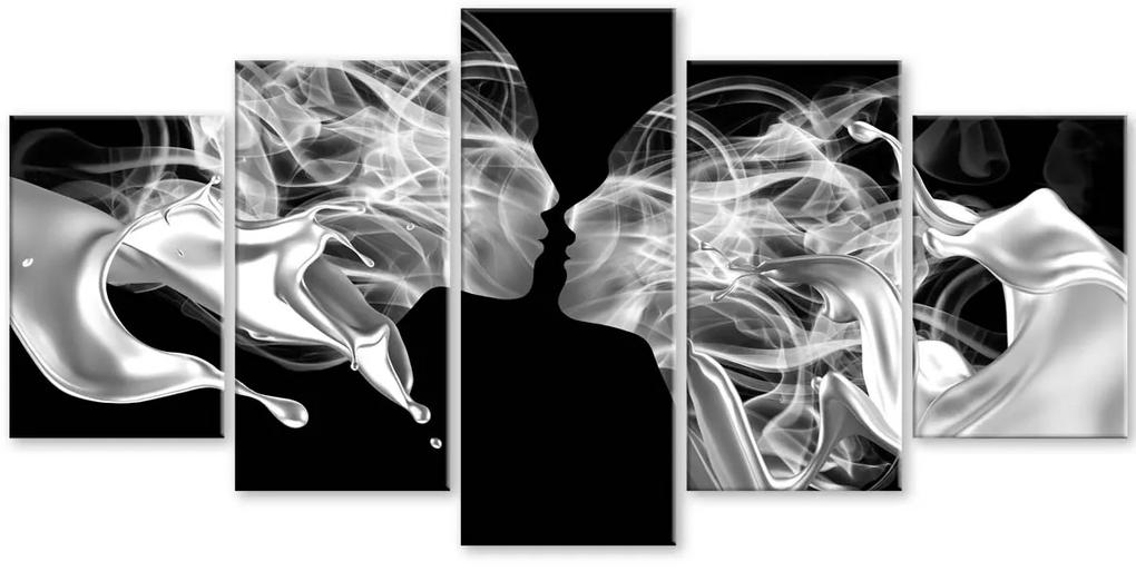 Obraz láska z kouře Velikost (šířka x výška): 150x75 cm