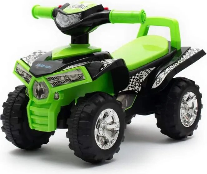 Dětské odrážedlo se zvukem Čtyřkolka Baby Mix zelená