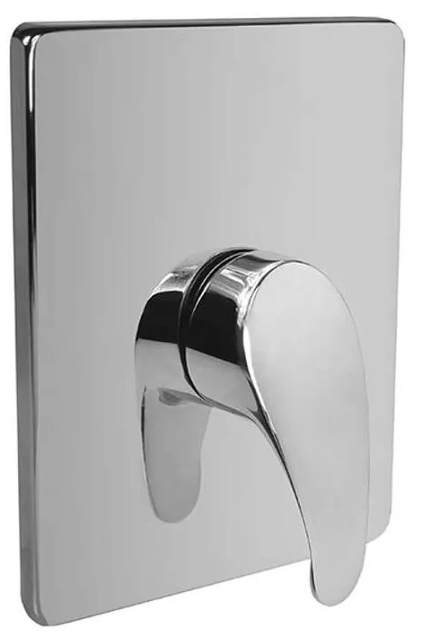 Mereo Sonáta sprchová podomítková baterie bez přepínače Mbox hranatý kryt mosaz chrom CB60105C