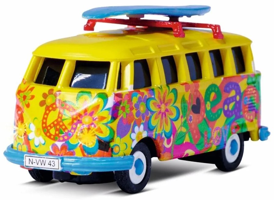 Rc auto carson rc vw t1 bus flower power 1:87