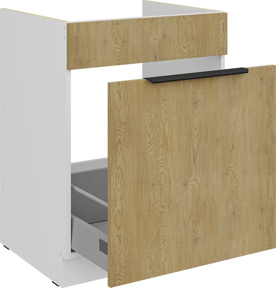 CREMONA bc | dolní skříňka 60 ZL 1S dřezová | 60 cm | PREMIUM BOX | bílá/cremona
