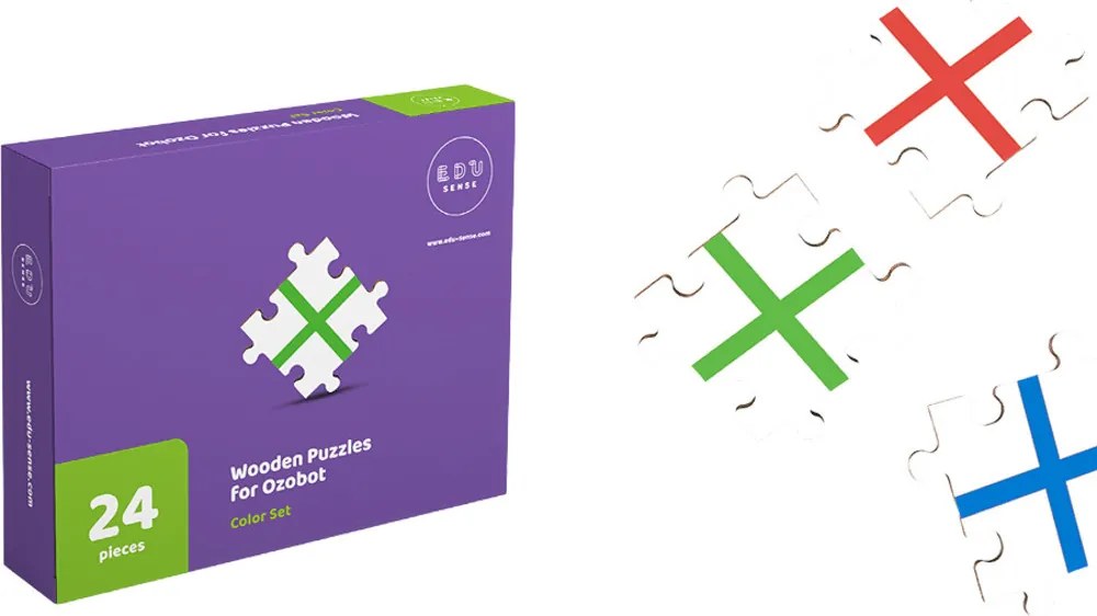 Dřevěné puzzle pro Ozobot - Color Set