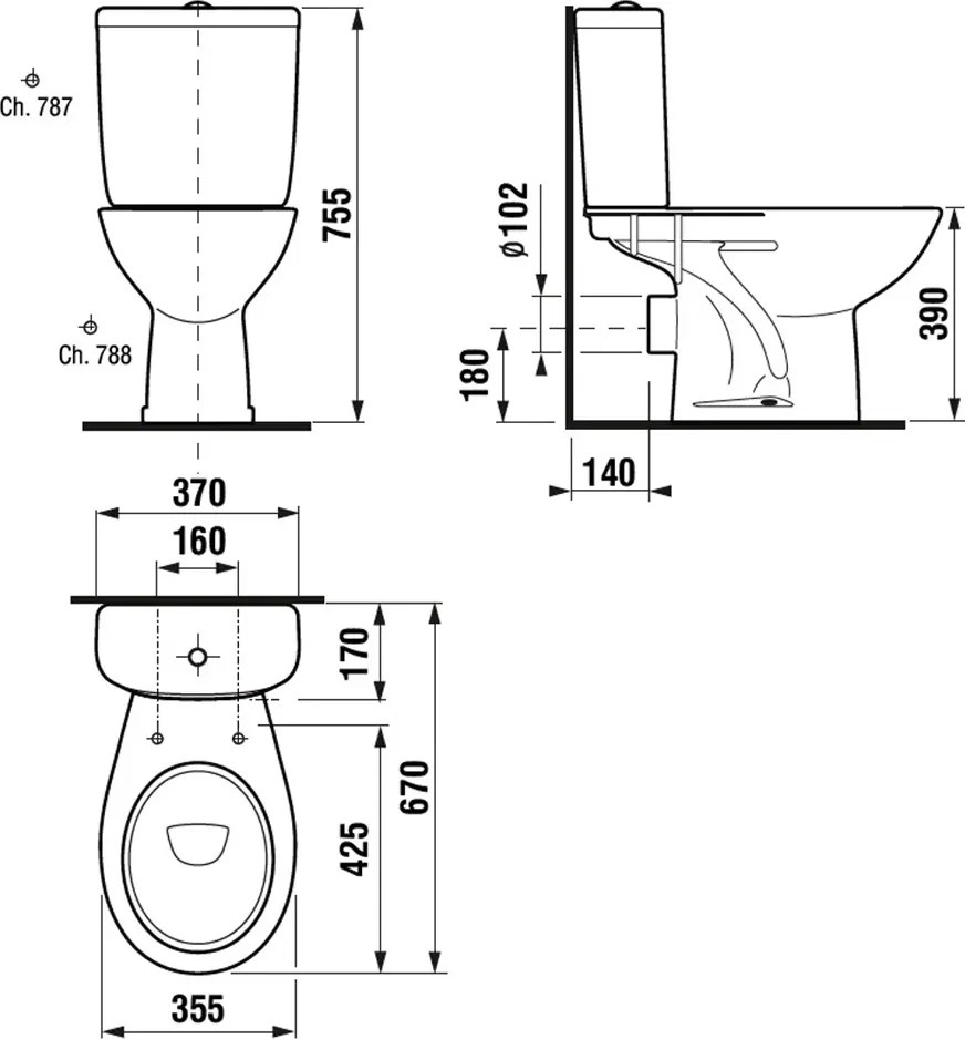 Mereo, Mereo WC kombi, zadní odpad s armaturou, MER-VSD90N (H8602780007601)