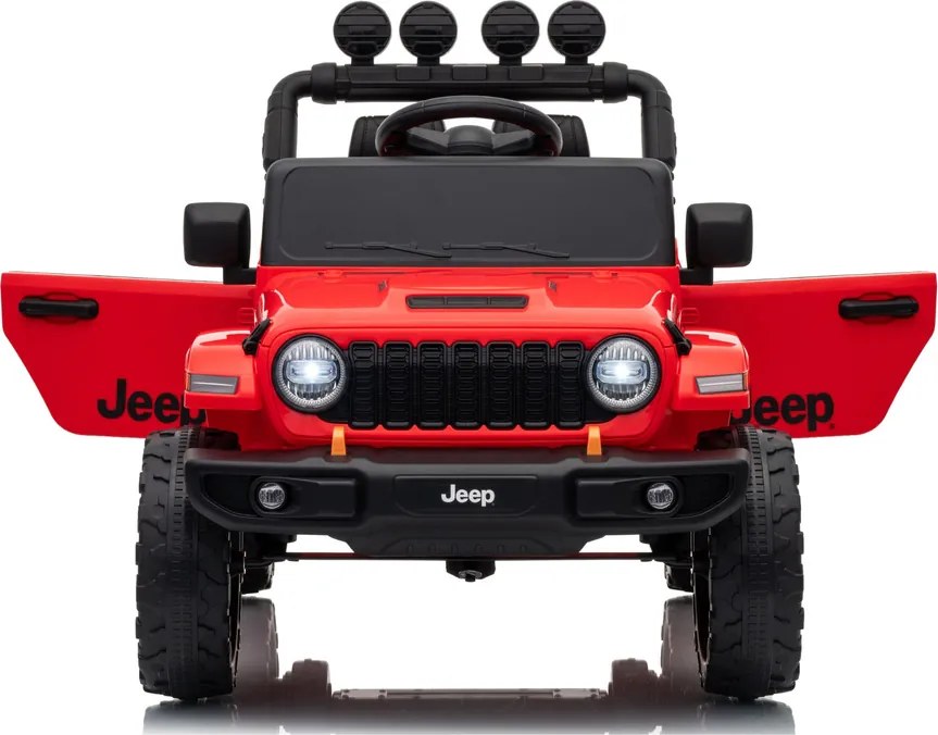 LEAN CARS Akumulátorové vozidlo Jeep Rubicon DK-JWR558 24 V, červené