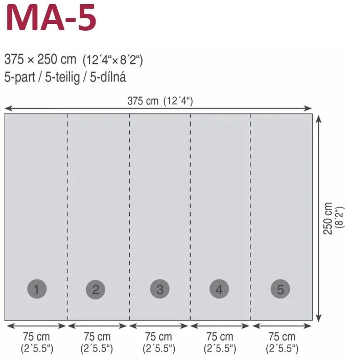 DIMEX | Samolepicí vliesová fototapeta na zeď Bronzová textura MA-5-2618 | 375 x 250 cm | měděná
