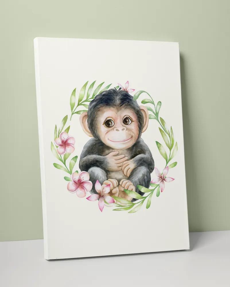 Plakát / Obraz Opička Pololesklý saténový papír 210 g/m² A4 - 21 x 29,7 cm