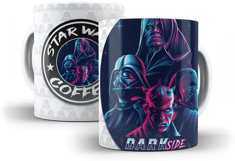 Hrneček z filmu Star Wars- Dark Side Coffee 1 Varianta:: Magický hrnek- 330 ml