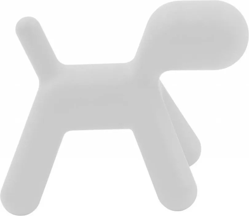 Bílá dětská stolička ve tvaru psa Magis Puppy, výška 81 cm