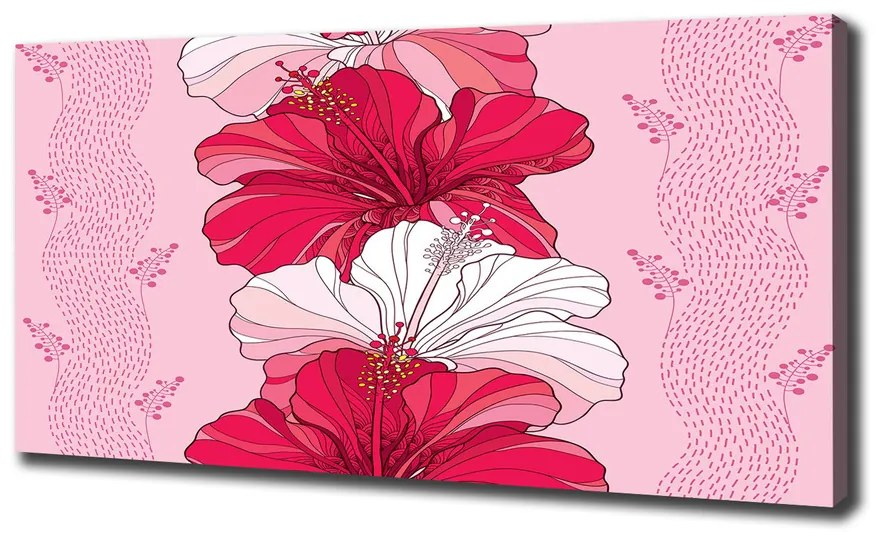Wallmuralia Foto obraz na plátně Havajské květiny 140x70 cm