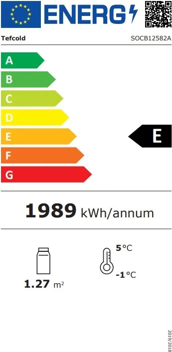 Tefcold SOCB12582A - Chladicí obslužný pult š.130 cm pro prodejny, ventilovaný, šedý + Záruka 2 roky pro firmy, 54154