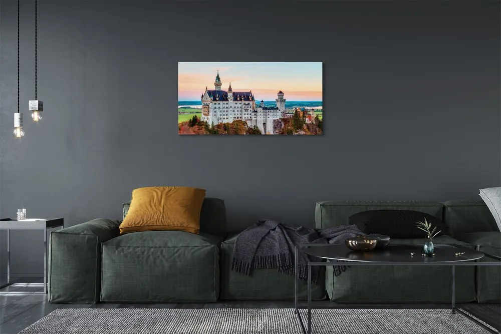 Obrazy na plátně Německo Castle podzim Munich 140x70 cm