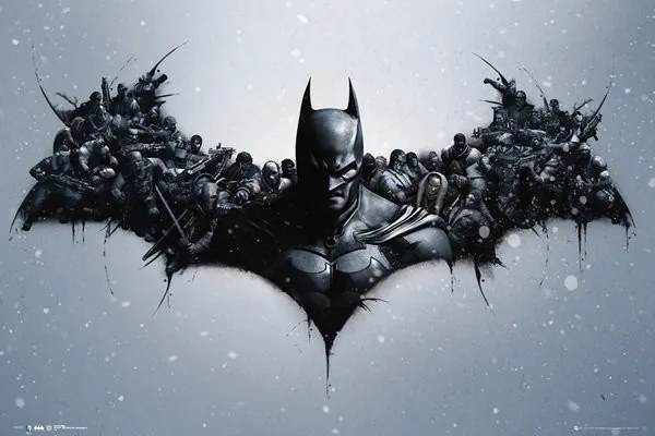 Plakát, Obraz - Batman Origins - Arkham Bats, (91,5 x 61 cm)