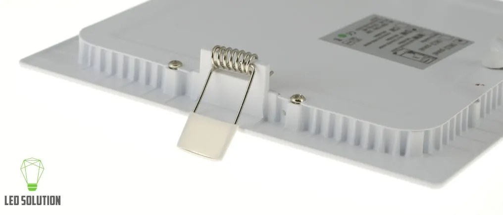 LED Solution Bílý vestavný LED panel hranatý 225 x 225mm 18W stmívatelný Barva světla: Teplá bílá 191095_10291