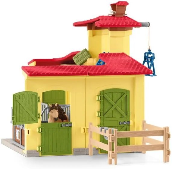 Set figurek a příslušenství schleich box pro poníky s hřebcem islandského poníka 42609