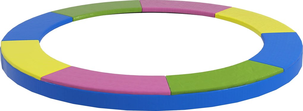 Kryt hrany trampolíny SPORTNOW Ø305 cm, barevný, odolný proti povětrnostním vlivům a UV záření, ideální pro zahradní trampolíny | Aosom.de
