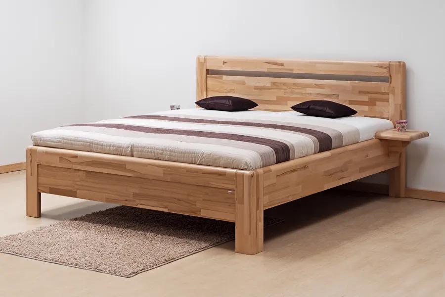 BMB Adriana Klasik postel - buk Moření: Antracit, Provedení: Buk průběžný, Rozměr: 160 x 200 cm