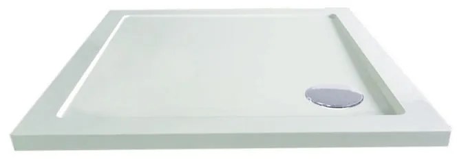 Mereo Čtvercová sprchová vanička, 90x90x4 cm, R550, SMC
