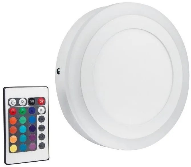 Stropní světlo ledvance - led rgb stmívatelné stropní svítidlo led/19w/230v + do