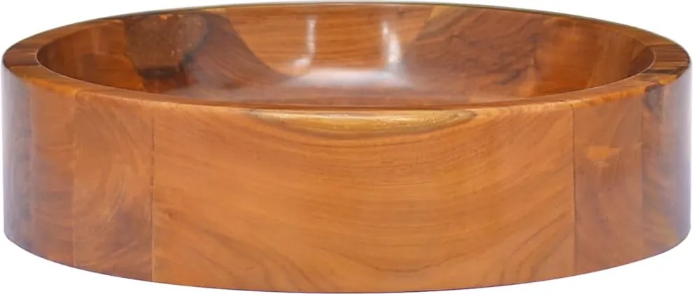 Umyvadlo masivní teak Φ40 x 10 cm 326159