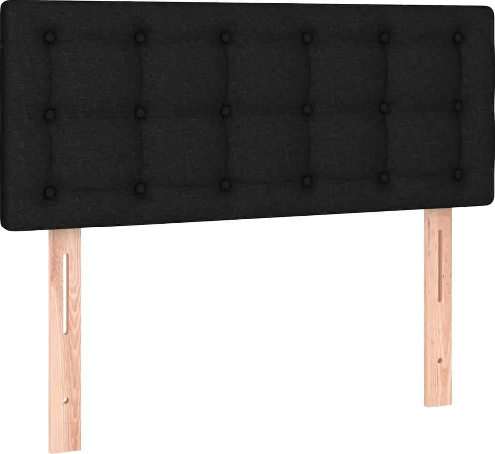 Box spring postel s matrací černá 90x190 cm textil 3126527