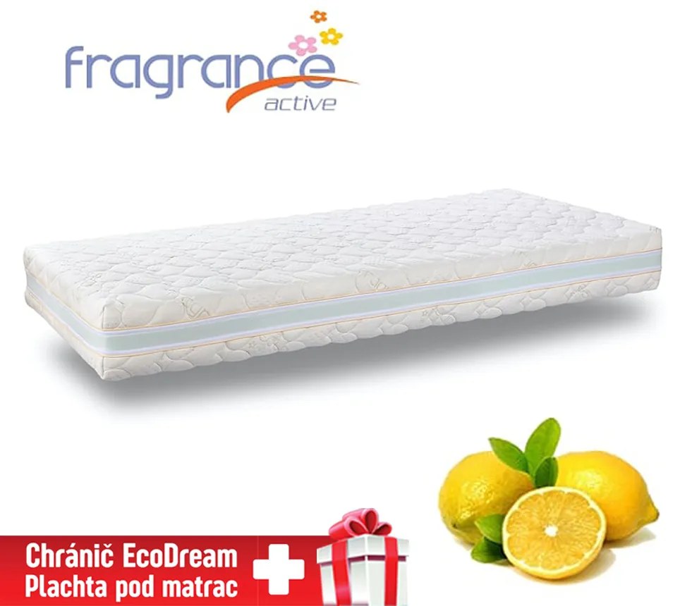 Matrace Fragrance Lemon z paměťové pěny DreamBed - 95x195cm