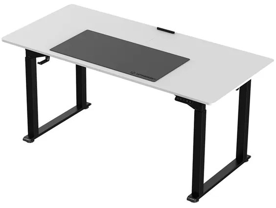 Lama Plus Elektricky výškově nastavitelný stůl UPLIFT — 160 cm, bílá / černá