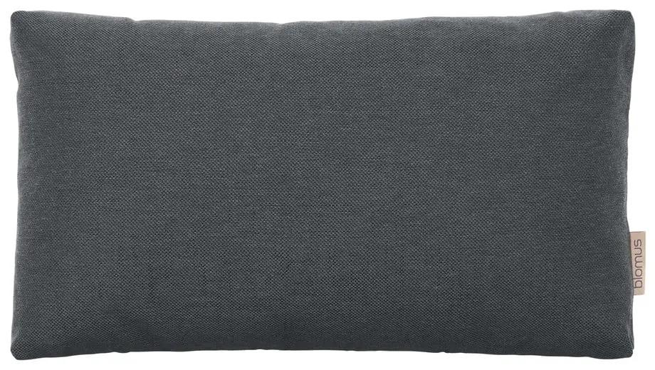 Tmavě šedý bavlněný povlak na polštář Blomus, 50 x 30 cm