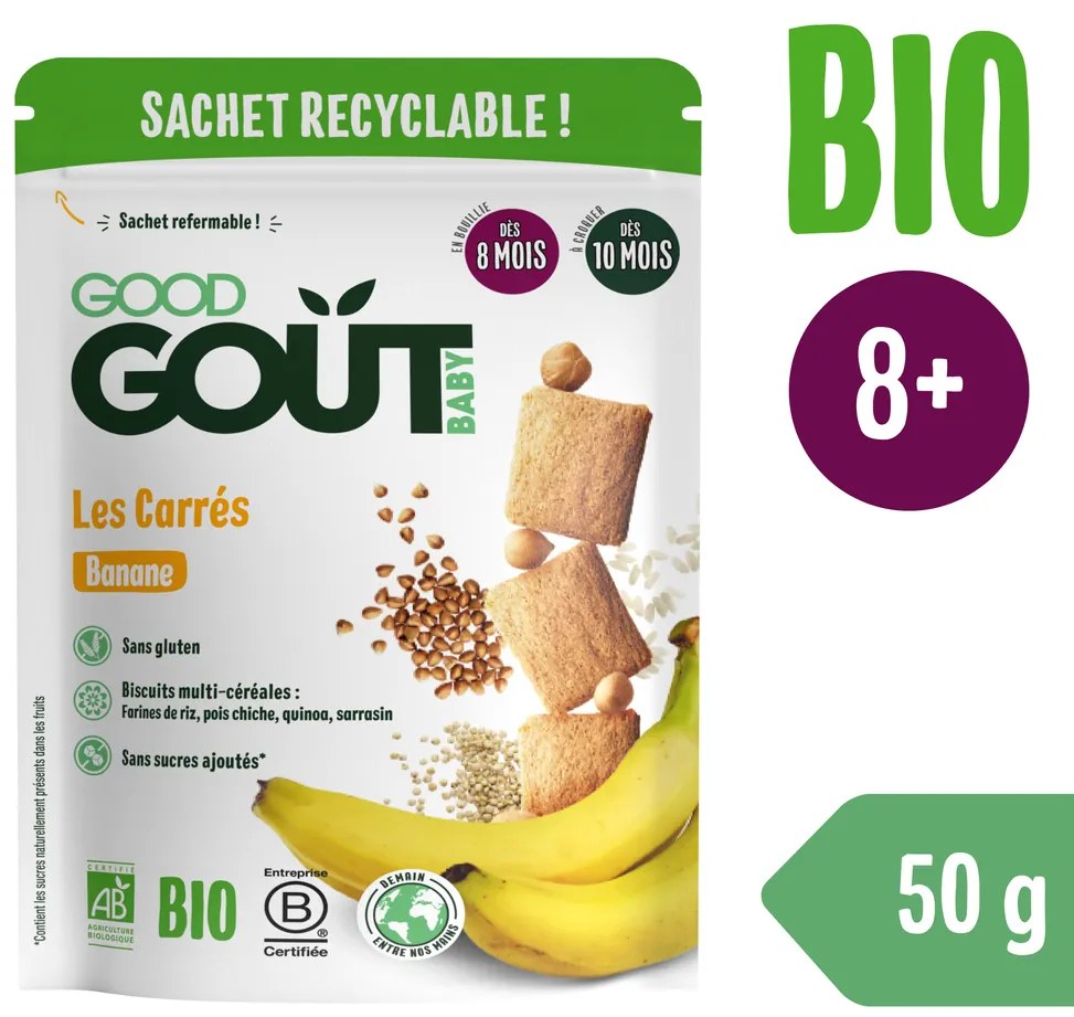 Good Gout BIO Banánové polštářky 50 g