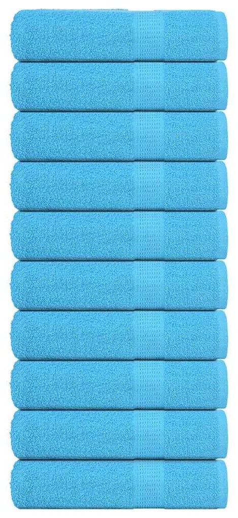 Ručníky FROGN 10 ks tyrkysové 50x100 cm 360 g/m² 136976