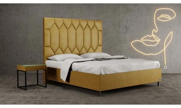 Materasso Slovakia, s.r.o. Postel HONEY, 160 x 200 cm, Design Bed, Potahová látka skupina A