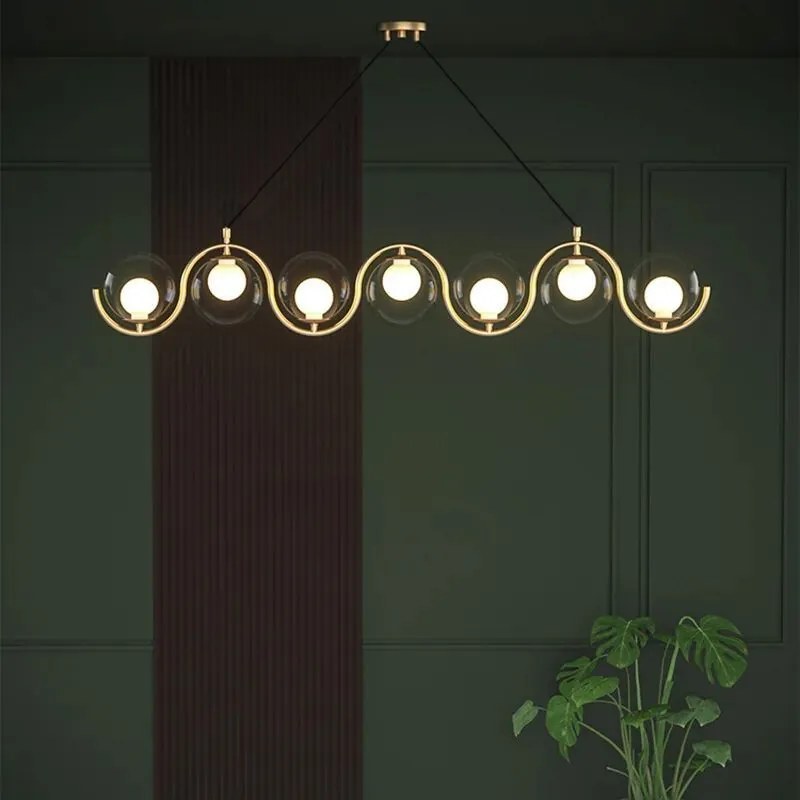 Toolight Toolight, stropní svítidlo 7xG9 APP1441-7CP, zlatá, OSW-01253
