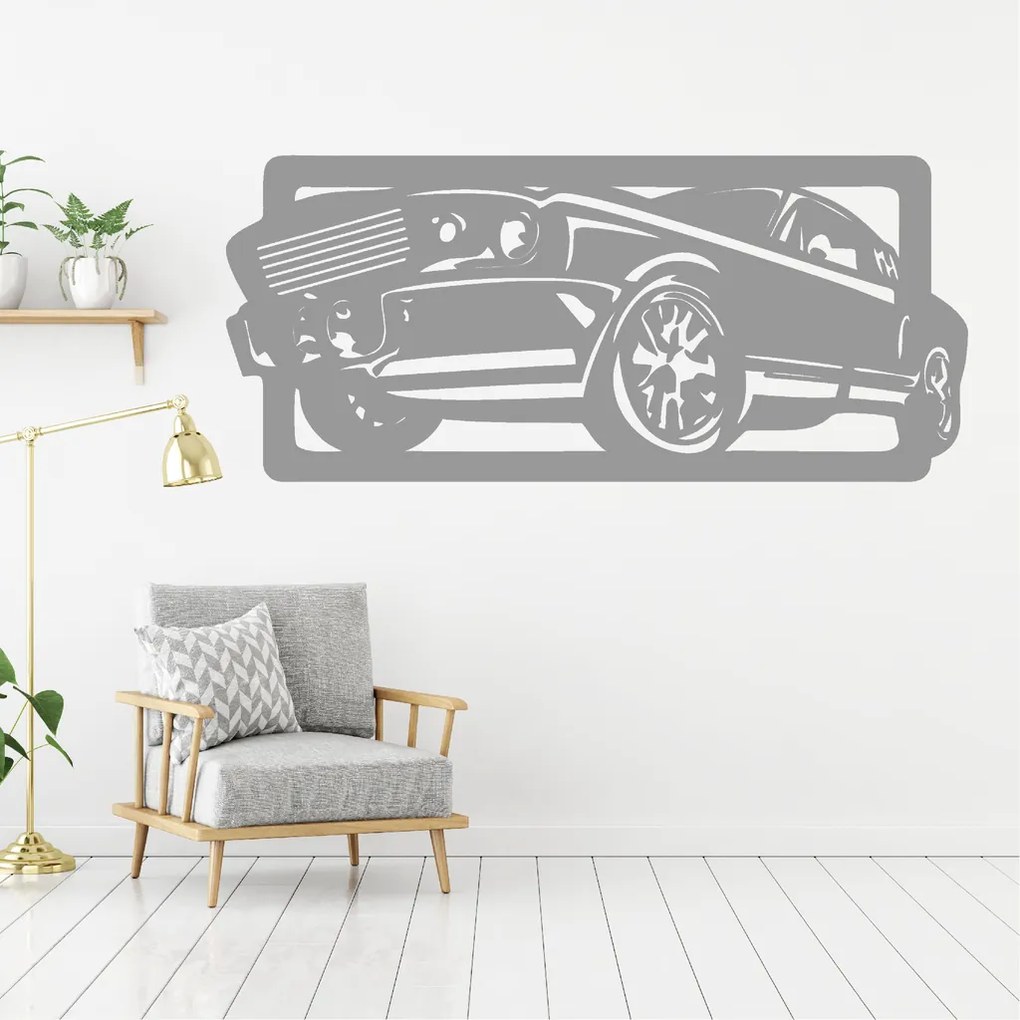 Živá Zeď Samolepka na zeď Auto Ford Mustang Barva: černá