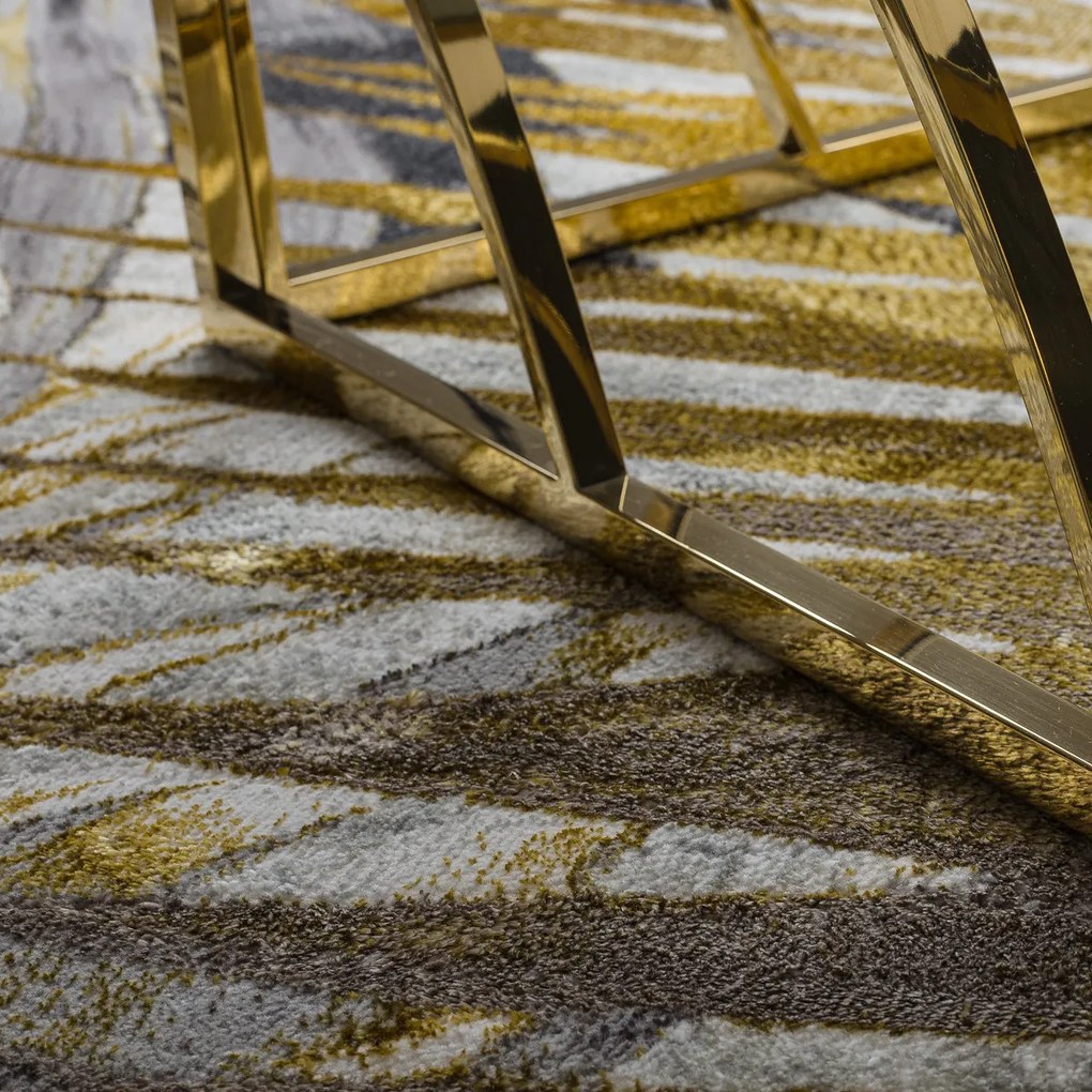 Dywany Łuszczów, Kusový koberec Bliss Z217AZ276 gold/grey, 200x290, šedá, kancelář
