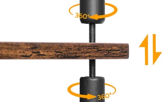 Kuchyňský regál Vasagle Vitas 80 cm se zásuvkami hnědý/černý