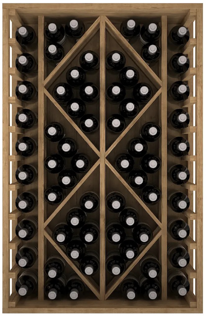 Expovinalia Regál na víno TORAL II Materiál a odstín: Borovice s odstínem tmavý dub