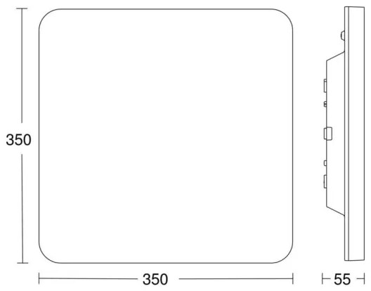 Steinel - LED Stmívatelné svítidlo se senzorem RSPROR30QplusSC 23,9W/230V 4000K
