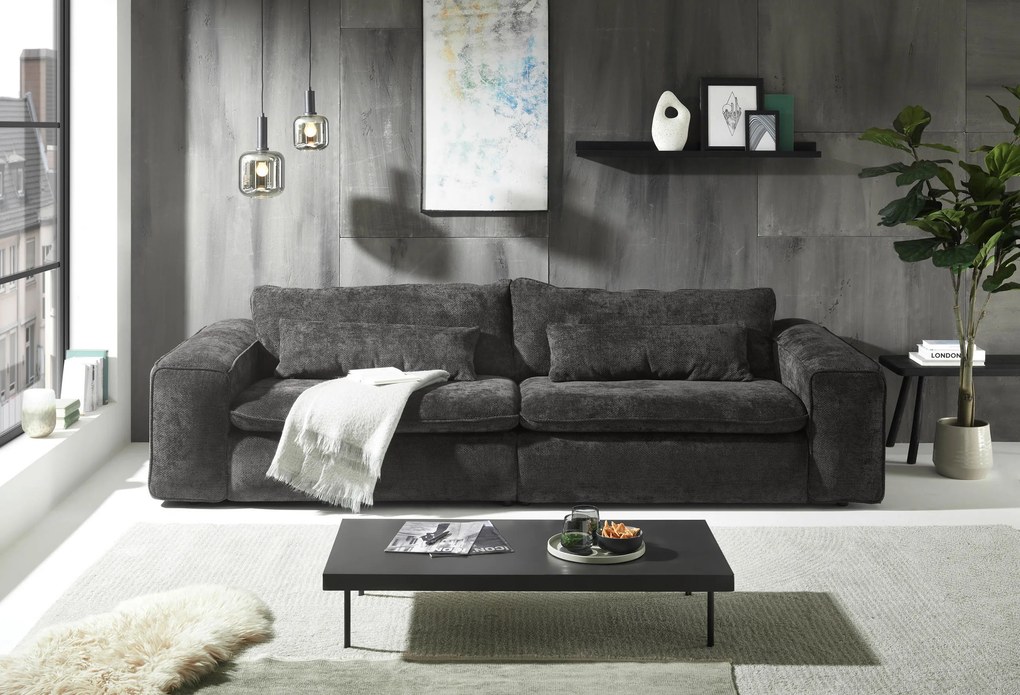 XXXLutz POHOVKA BIG SOFA, textil, černá Livetastic - Pohovky - 002220057705