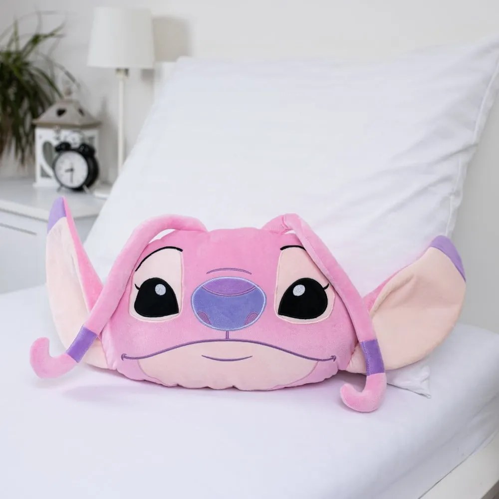 Fleecový dětský polštářek 41x32 cm Lilo and Stitch 