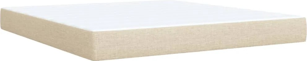 Box spring postel s matrací krémová 180x200 cm textil 3290586