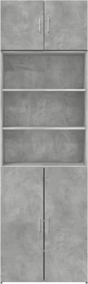 Úložná skříňka betonově šedá 70x42,5x225 cm kompozitní dřevo 3281318