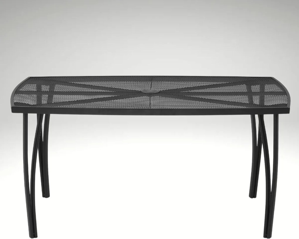 Vikio Zahradní kovový stůl 150x90cm V125C černá