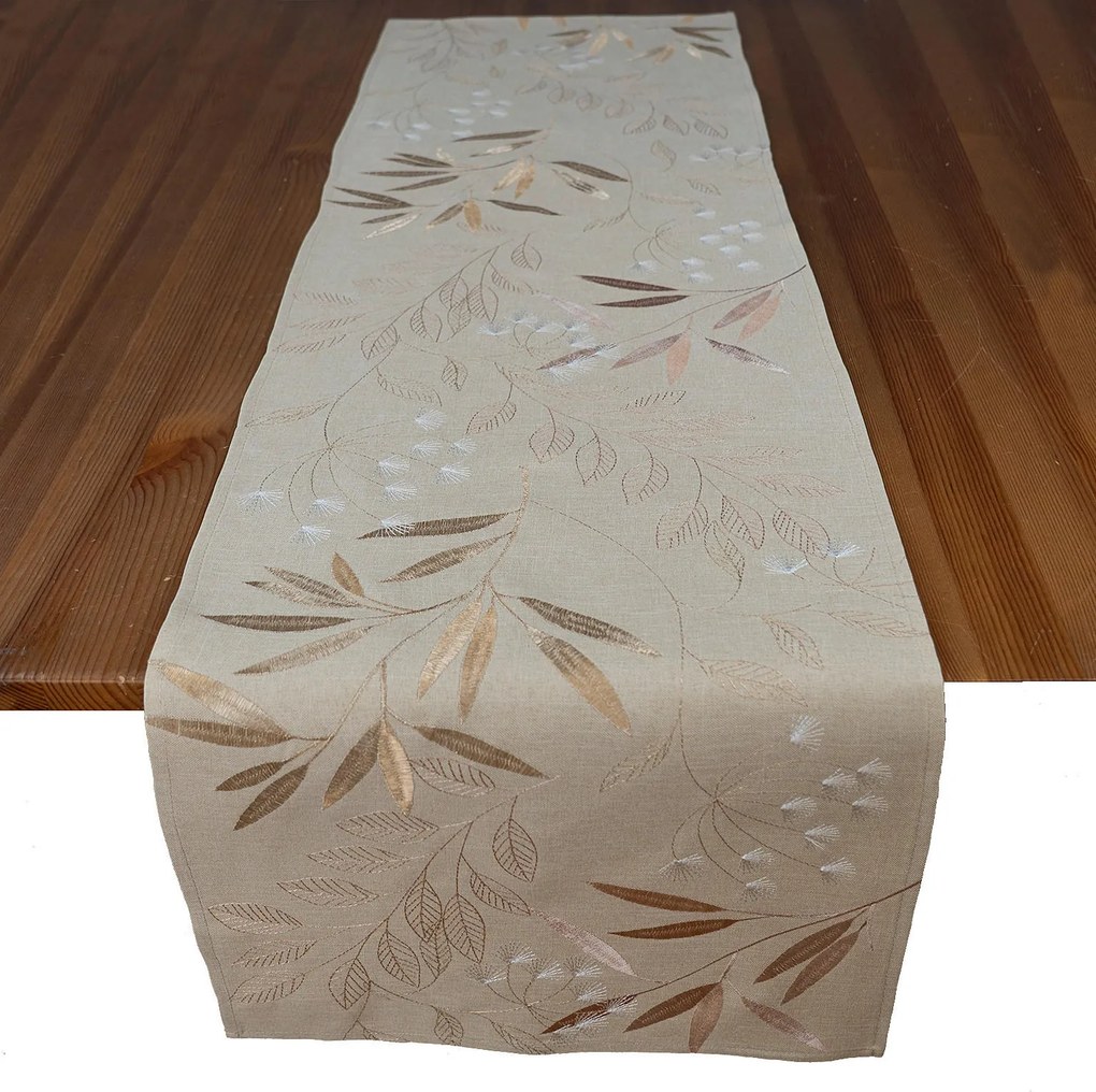 XXXLutz BĚHOUN NA STŮL, 40/140 cm, béžová hnědá Esposa - Prostírání na stůl - 004886002802