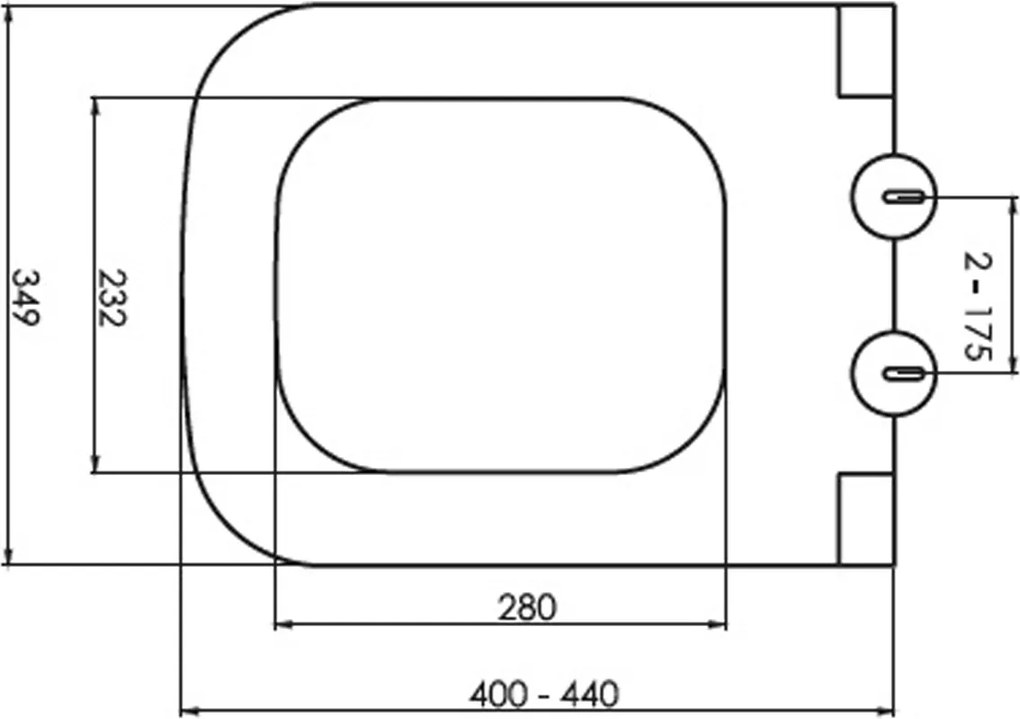 Sapho, BELLO WC sedátko s pomalým zavíráním, bílá/chrom, 100727