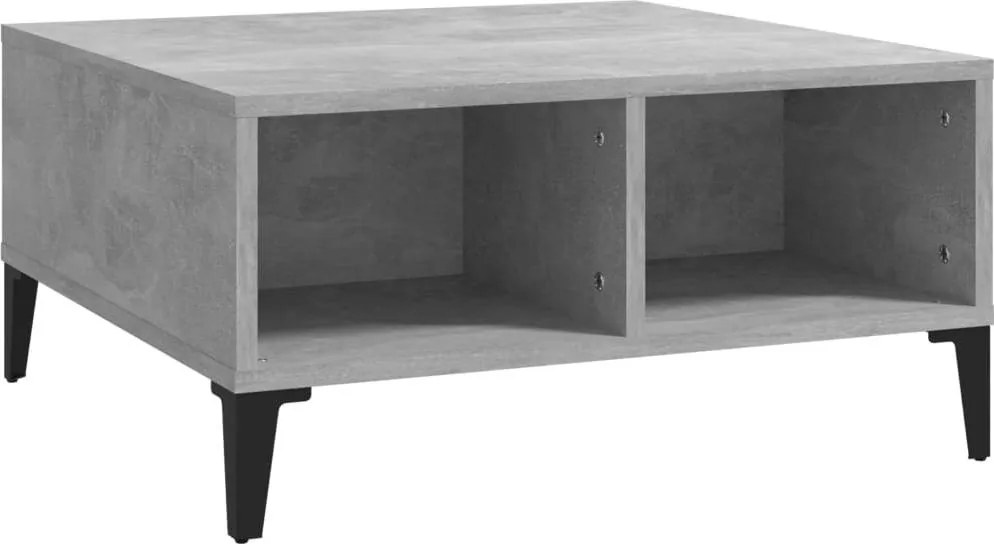 vidaXL Konferenční stolek 60 x 60 x 30 cm dřevotříska [805990] Barva: bílá s vysokým leskem