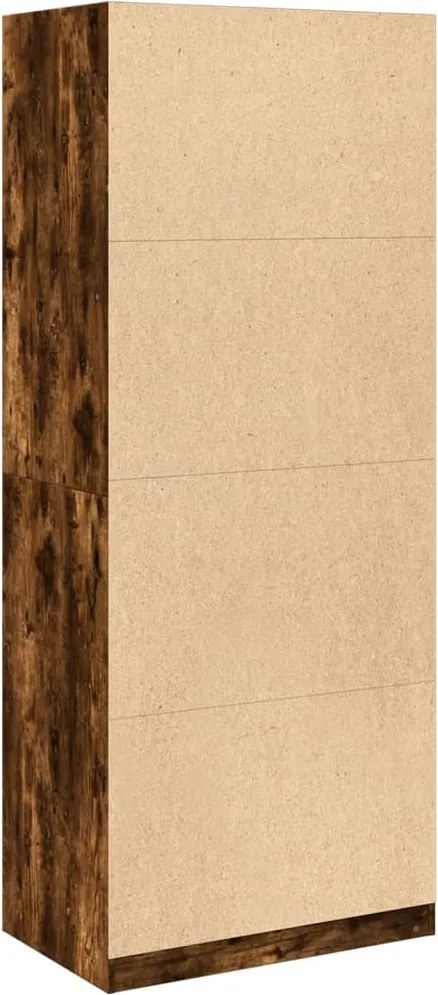 Šatní skříň kouřový dub 80 x 50 x 200 cm kompozitní dřevo 3307724